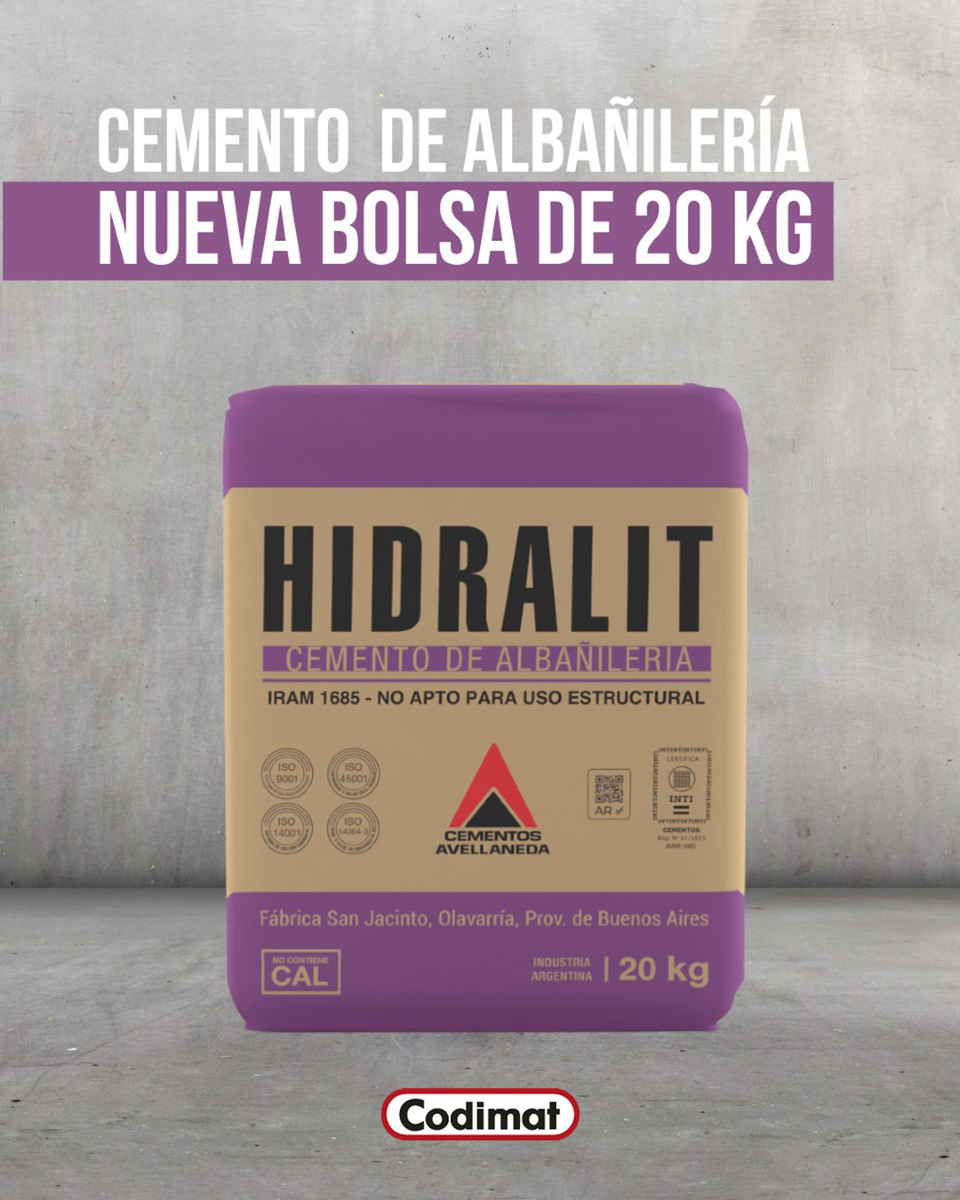 Codimat | HIDRALIT tu aliado en la albañilería - Codimat